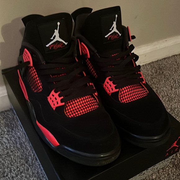 Jordan | Shoes | Jordan Retro 4 Red Thunder | Poshmark